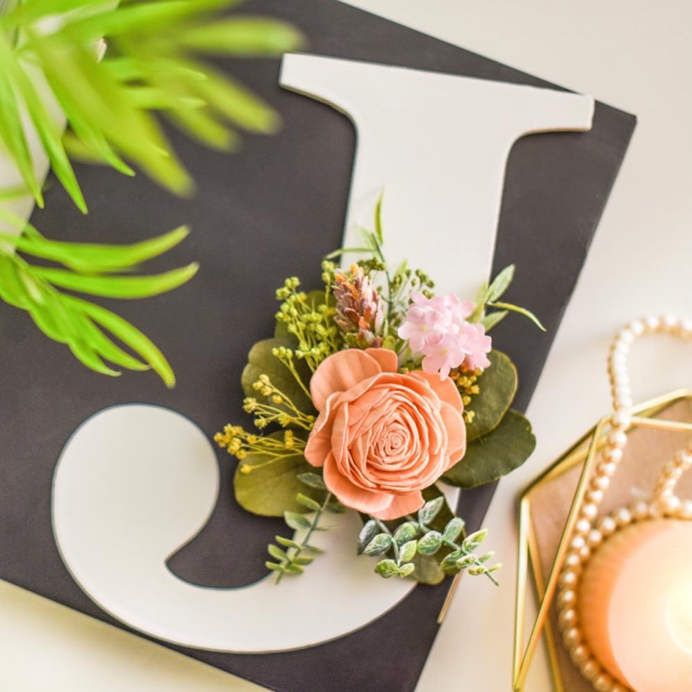 Buy White Floral Alphabets Online | Floral Alphabet Letters | The Maeva ...