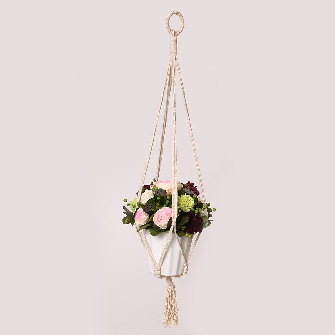 Rustic Blooms Hanging Pot Decor – The Maeva Store